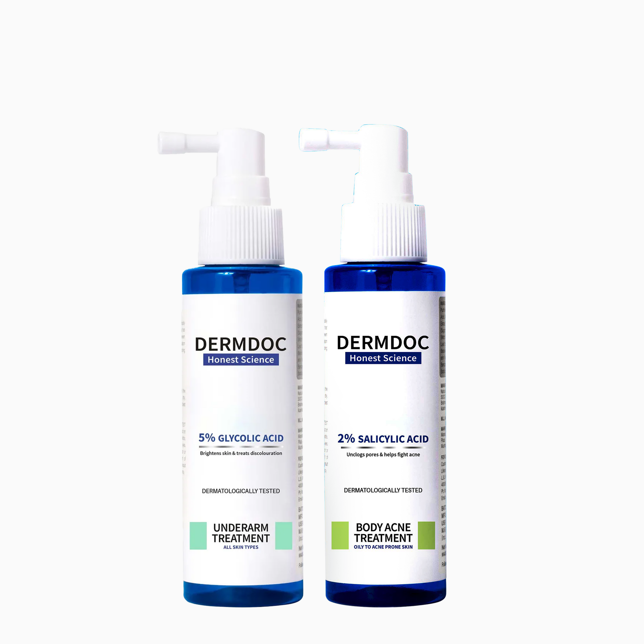 DERMDOC Smooth & Clear Combo | glycolic acid underarm spray | salicyli ...